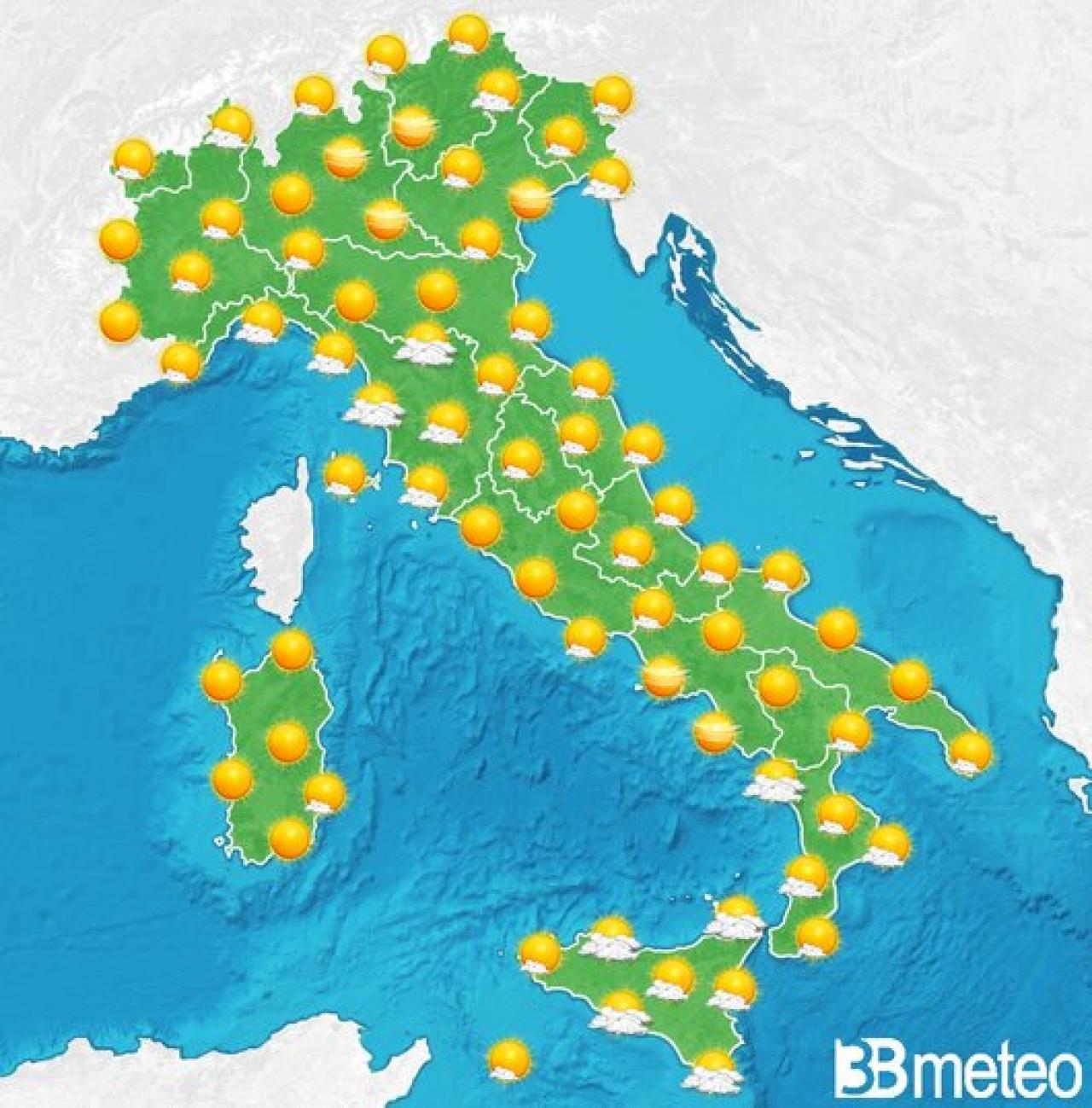 Netto miglioramento del tempo, temperature in aumento « 3B Meteo