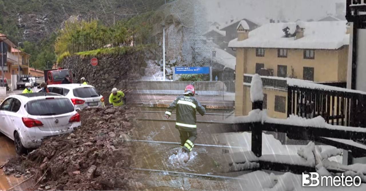 Cronaca meteo diretta. Emergenza maltempo su Piemonte e Valle d'Aosta ...