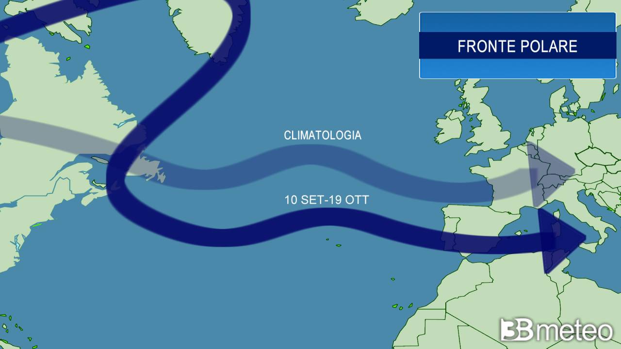 Meteo. La causa della tanta pioggia? Un Fronte Polare più basso della ...