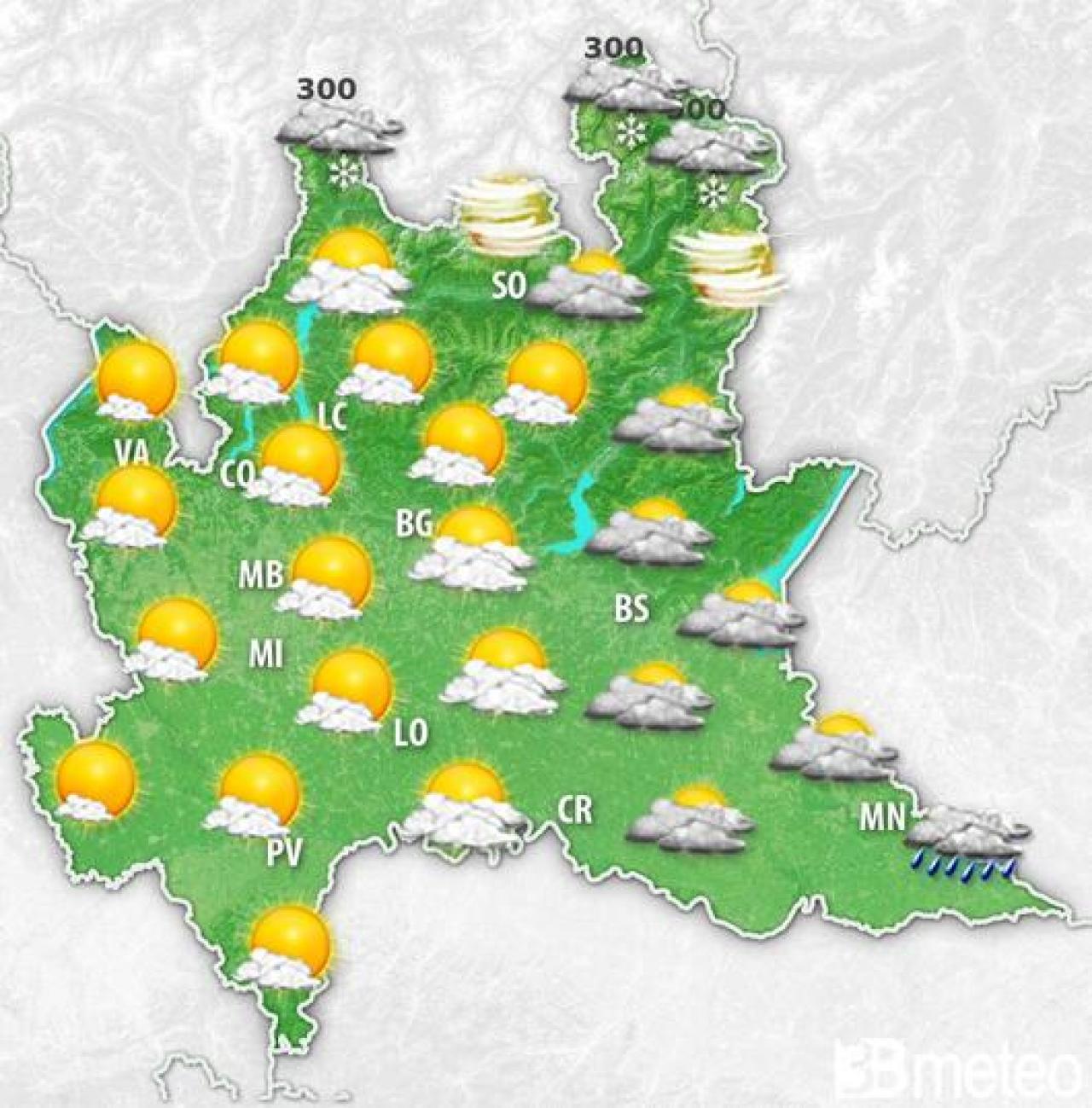 Meteo Lombardia: imminente irruzione artica con forte vento ...