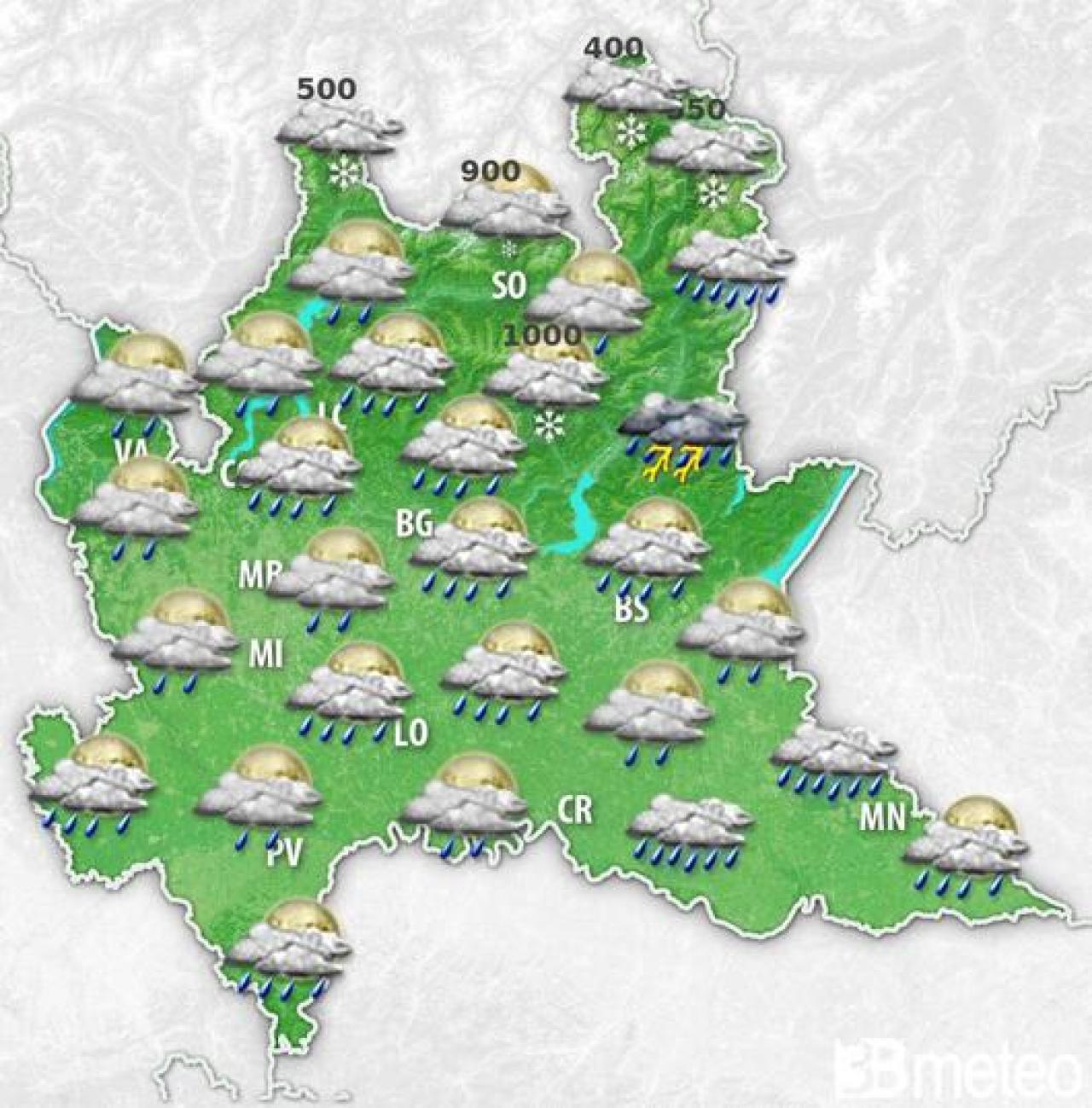 Meteo Lombardia: da mercoledì sera irrompe un fronte artico con ...