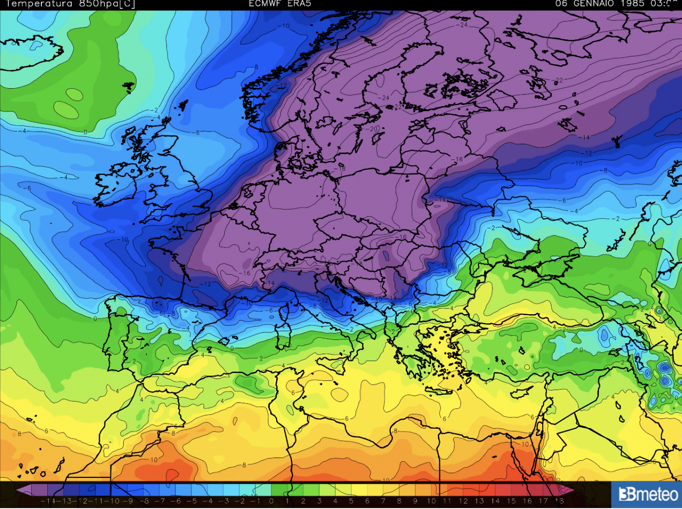 Meteo. Ondata di gelo 1985. Evento unico o ancora possibile? « 3B Meteo