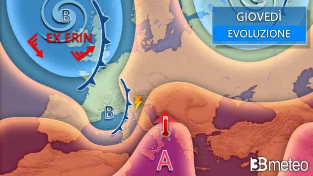 Avviso Meteo - Imminente maltempo su parte d'Italia. Entro giovedì ...