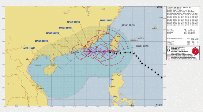 Typhoon Koinu: highest wind gust record in Taiwan and the third ...