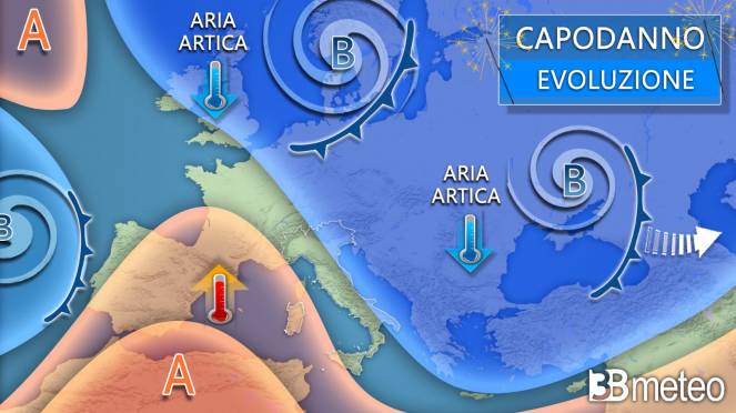 Meteo. Tra Capodanno e primo weekend del 2026 piogge e neve su alcune ...