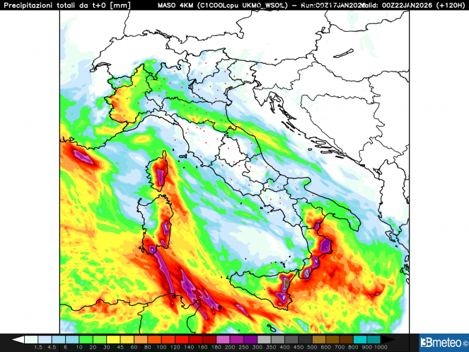 Avviso Meteo - Ciclone mediterraneo con forte maltempo in arrivo su ...