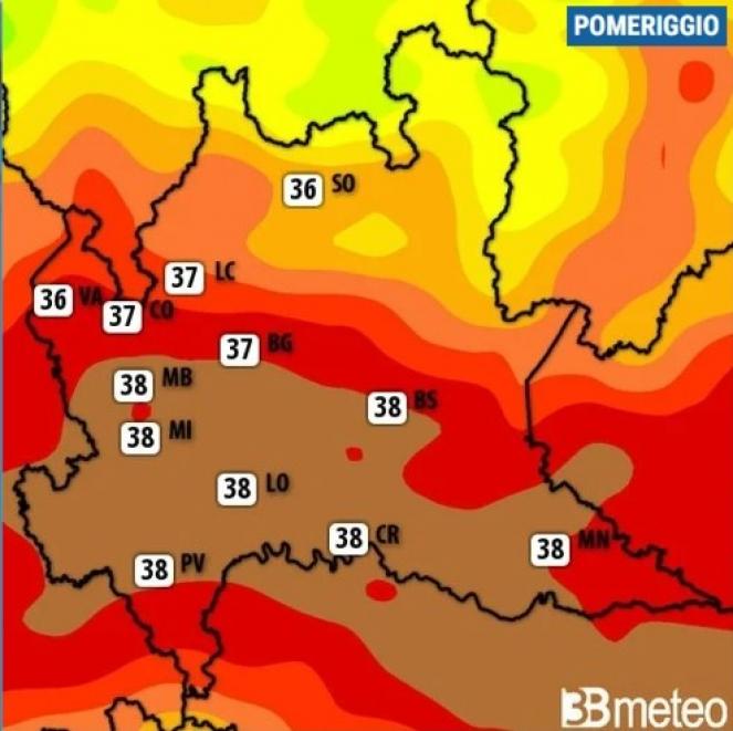 Meteo Lombardia. Caldo in intensificazione nei prossimi giorni, picchi ...